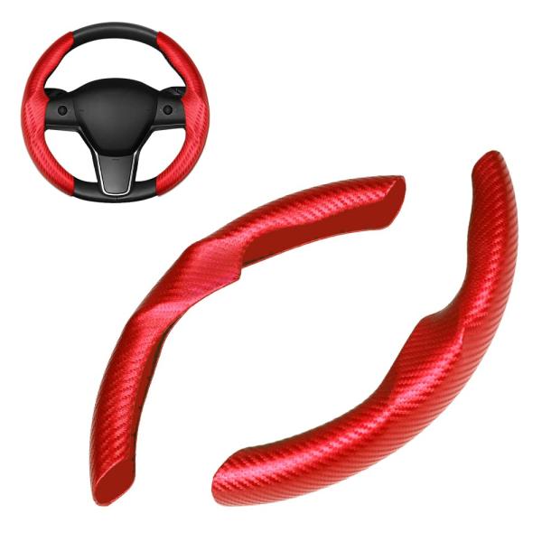 商品名:  Cartist Carbon Fiber Steering Wheel Cover Custom Fit for Tesla Model 3 2017-2024 2025 and Model Y 2020-2024 2025 A...