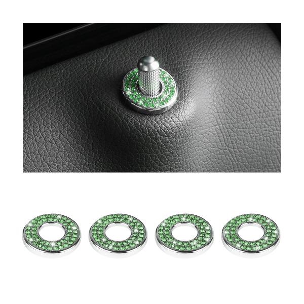 商品名:  4PCS Bling Inner Car Door Lock Cover Stickers, Rhinestones Pull Rod Bolt Decorations, Crystal Auto Decals for Wome...