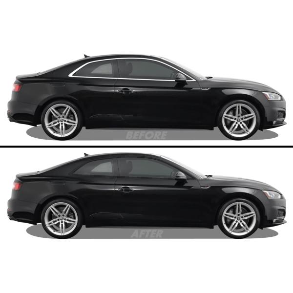 商品名: SlickMod Chrome Delete ブラックアウト ビニール オーバーレイ 2018-2023 アウディ A5 / S5 クーペウィンドウトリム用 (グロスブラック) SlickMod Chrome Delete Bla...