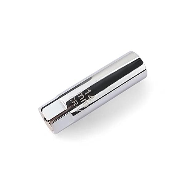 商品名: 14mm スパークプラグソケット 薄壁 12ポイント 3/8インチ ドライブスパークプラグ取り外しツール CRV スチールスパークプラグツール リーフスプリングデザイン BMW Nissan Mini Infiniti対応 Sal...