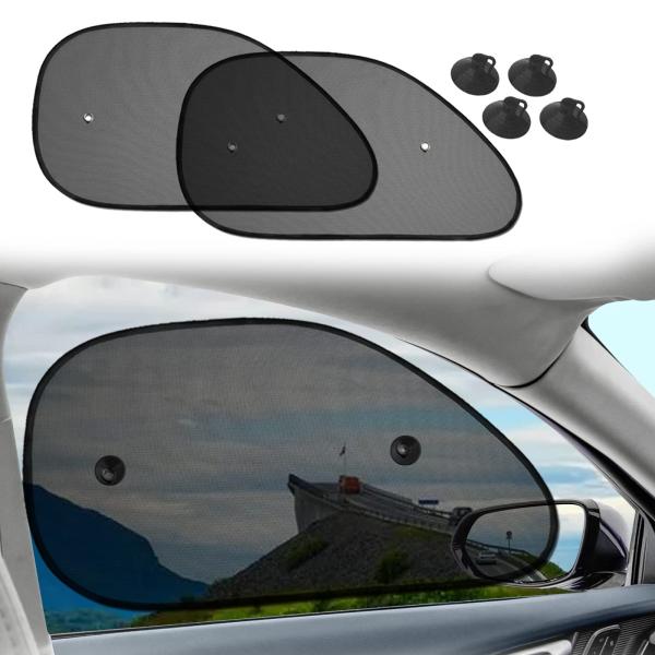 商品名: カーアクセサリー サイドウィンドウ サンシェード 2個 眩しさと紫外線保護 太陽の紫外線保護 直射日光と熱によるダメージを軽減 ユニバーサルカーウィンドウシェード 2 PCS Car Accessories Side Window...