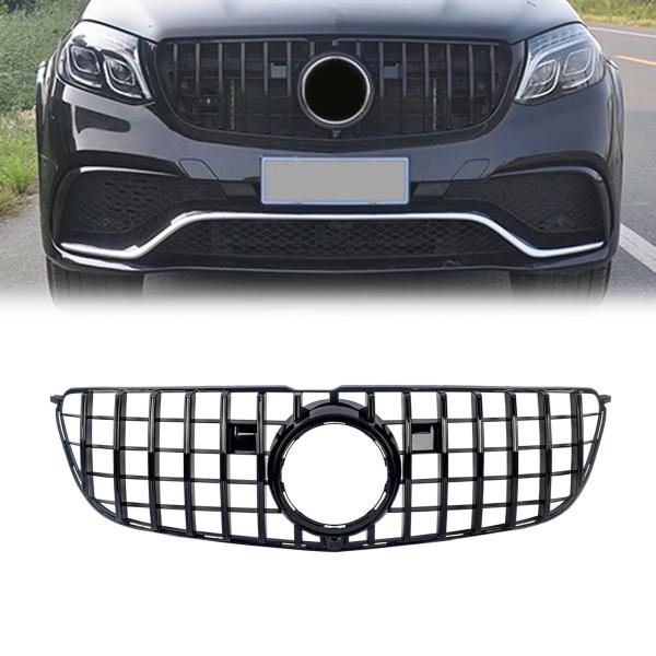 商品名:  KARPAL Front Bumper Upper Grille Compatible With Mercedes-Benz GLS-Class X166 GLS450 GT Bumper Grill 2016-2019 Bla...