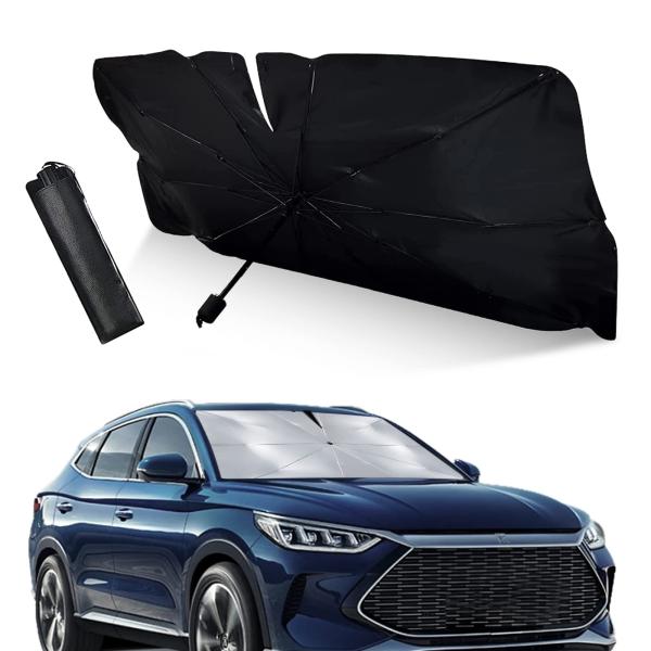商品名: Jawmoy 車用フロントガラスサンシェード 1点 折り畳み式 車用傘 サンシェード カバー 紫外線と熱をブロック 車を涼しく保ちます オープニングデザイン トラック車用 (55インチ x 31インチ) Jawmoy 1 PC C...