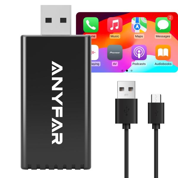 商品名:  ANYFAR Wireless CarPlay Adapter for iPhone, Only for 2016+ Cars with Factory Wired CarPlay, Dual-core 5G Chip (Upg...