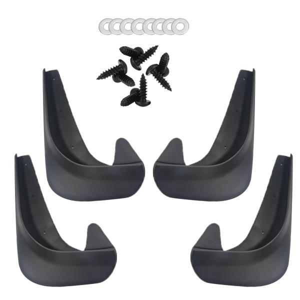 商品名: 車用マッドフラップ 4個 柔軟なフロント&amp;リアホイールフレア スプラッシュガード 車体保護 ユニバーサル自動車外装アクセサリー フェンダーフレア 車 トラック SUV バン用 4PCS Mud Flaps for Car,...