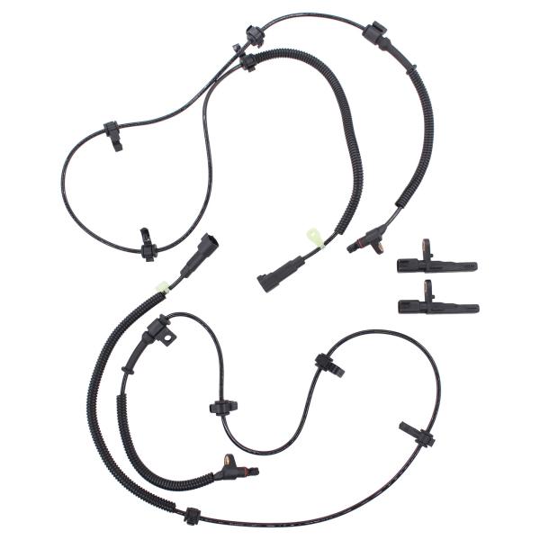 商品名: MOTOKU 4個セット フロントリア左ドライバーと右助手席側 ABSホイールスピードセンサー Jeep Liberty 2006-2007用 MOTOKU Set of 4 Front Rear Left Driver and ...