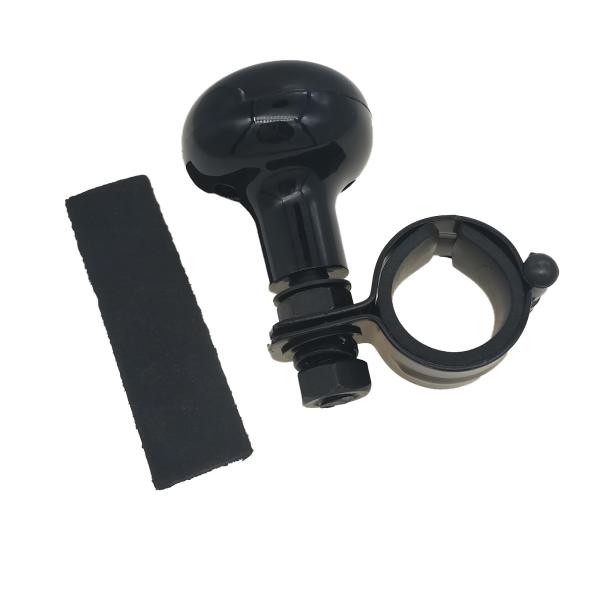 商品名: ステアリングホイールブースター 自殺ノブ ハンドルノブ ハンドルスピナーノブ ユニバーサルステアリングホイールノブ アシストステアリングホイールスピナー 薄くて厚いゴムリング付き (ブラック1パック) Steering wheel...