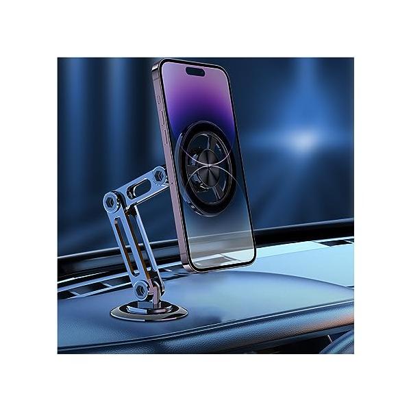 商品名: zipelo マグネット式車載電話ホルダー 360度調整可能 自動ダッシュボード用 ユニバーサルカーアクセサリー ハンズフリー携帯電話ホルダー iPhone 14 13 12 Androidなどのスマートフォン用 zipelo M...