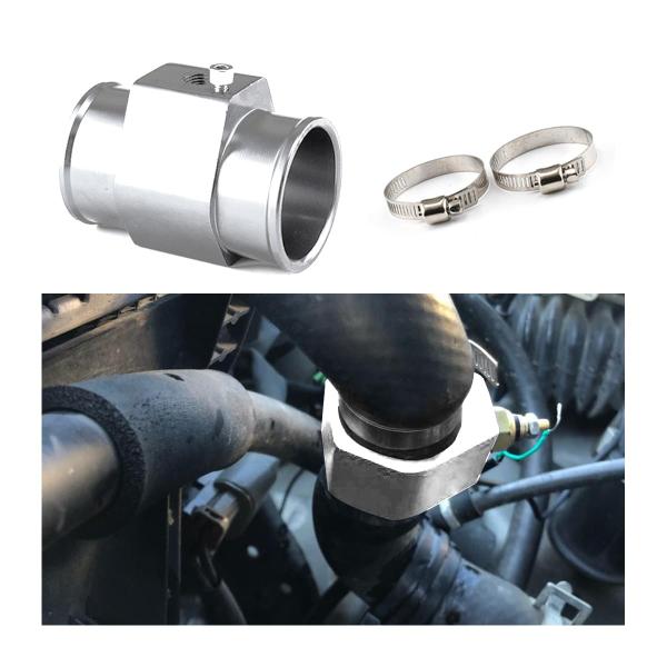 商品名: zipelo 水温ジョイントパイプ 自動車用アルミニウム合金水温センサーアダプター 28-40mm ユニバーサルセンサーゲージ ラジエーターホースアダプタークランプ 自動車用エンジンラジエーター (32mm/シルバー) zipel...