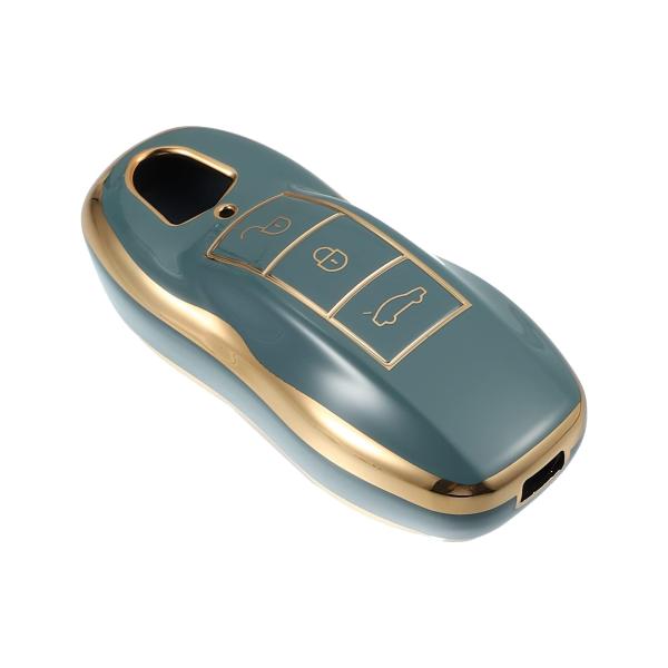 商品名:  Unifizz Car 3 Button TPU Smart Keyless Entry Remote Control Key Fob Case Blue for Porsche Macan Cayenne Panamera B...