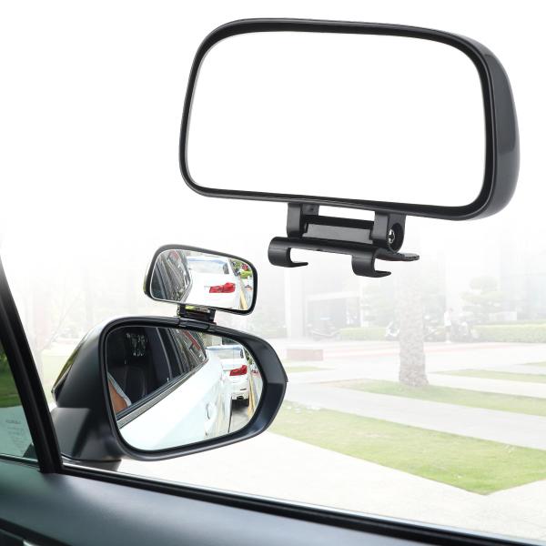 商品名: LivTee ブラインドスポットミラー 調節可能なマウント ブラインドスポットミラー HDガラス 広角ビュー サイドバックミラー ユニバーサル ブラック LivTee Blind Spot Mirror, Adjustable M...