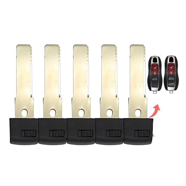 商品名:  5X New Replacement Proxy Key Fob Remote Uncut Insert Blade Compatible with &amp; Fit for Porsche - MPN KR55WK50138...