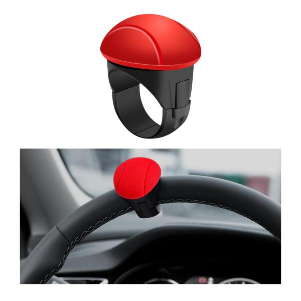 商品名: Ziciner ステアリングホイールスピナーノブ 調節可能な車のステアリングホイールノブスピナー 滑り止めハンドル補助パワーハンドル 自動車ユニバーサルアクセサリー 車 トラック トラクター用 (レッド) Ziciner Stee...
