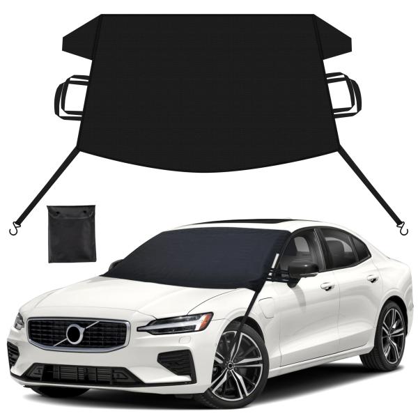 商品名: EcoNour Windshield Cover for Ice and Snow | Windshield Frost Cover with S-Hook Elastic Strap | Windproof Double Str...
