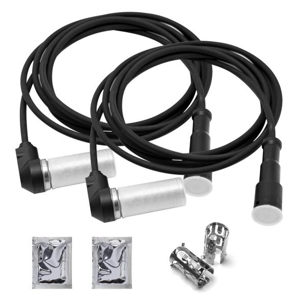 商品名: 2ピース トラックホイールスピード ABSセンサーハーネス Meritor対応 Wabco 4410328140 4410326180に対応 Zreneyfex 2 Pcs Truck Wheel Speed ABS Sensor...