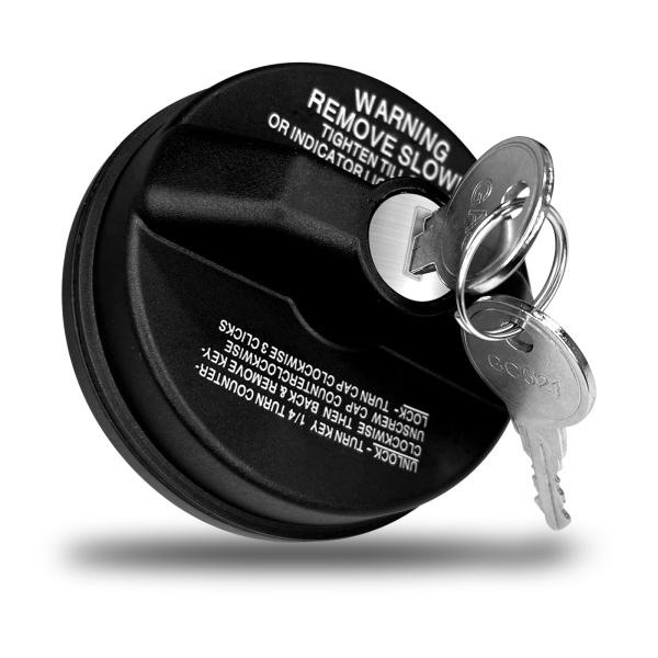 商品名: QBOONPT ロック式ガスキャップ 燃料ガスタンクカバー ロック式 トヨタ 4Runner シボレー シルバラード カマロ ホンダ 日産 GMC マツダ ビュイックなどに対応 #10504 77300-47020 交換用 (ブラ...