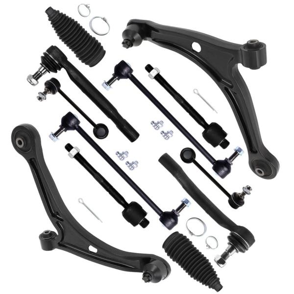 商品名:  SCITOO 12pcs Suspension Kit Front Lower Control Arm And Ball Joint Outer Inner Tie Rod End w/Boot Sway Bar End Lin...