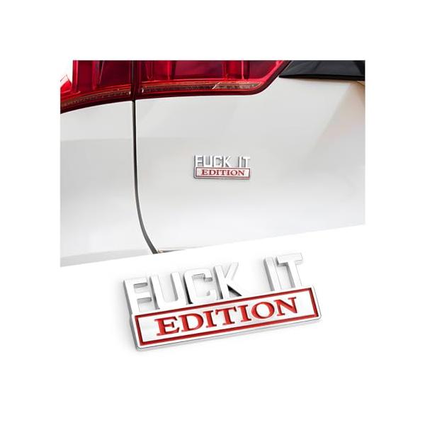 商品名:  Bittwee Fuck IT Edition Emblem for Car, 3D Sticker Decal for Auto Bumper, Fender Badge Decal Decoration, Exterior ...