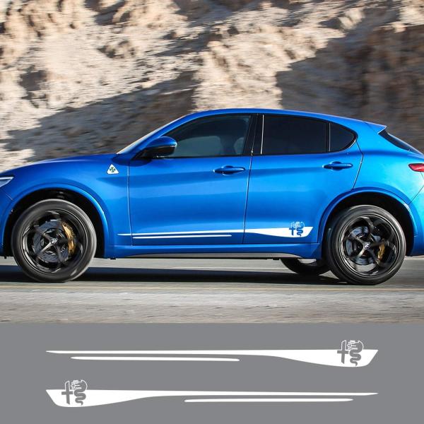 商品名:  2pcs Personalized Pattern Side Stickers Racing Car Motorsports Stripe Stickers Vinyl Self-Adhesive Decorative Acce...