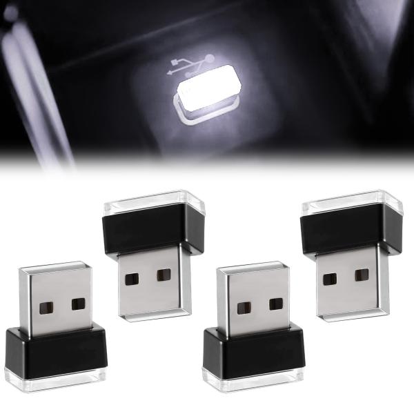商品名:  USTOPF1T 4 PCS USB LED Car Interior Ambient Light, Mini Car Interior Ambient Light, Plug-In USB Connector, Car Int...