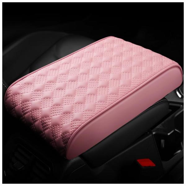 商品名: IHOTDER カーセンターコンソールカバー レザーアームレストカバー カーセンターコンソール用 快適なサポート オールシーズン対応 ユニバーサルカーアームレストカバー カーアクセサリー 男女兼用 (ピンク) IHOTDER Ca...
