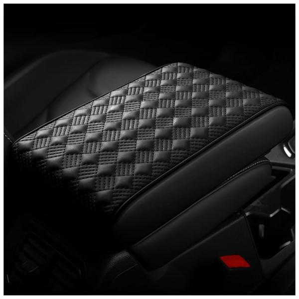 商品名: IHOTDER カーセンターコンソールカバー レザーアームレストカバー カーセンターコンソール用 快適なサポート オールシーズン対応 ユニバーサルカーアームレストカバー カーアクセサリー 男女兼用 (ブラック) IHOTDER C...