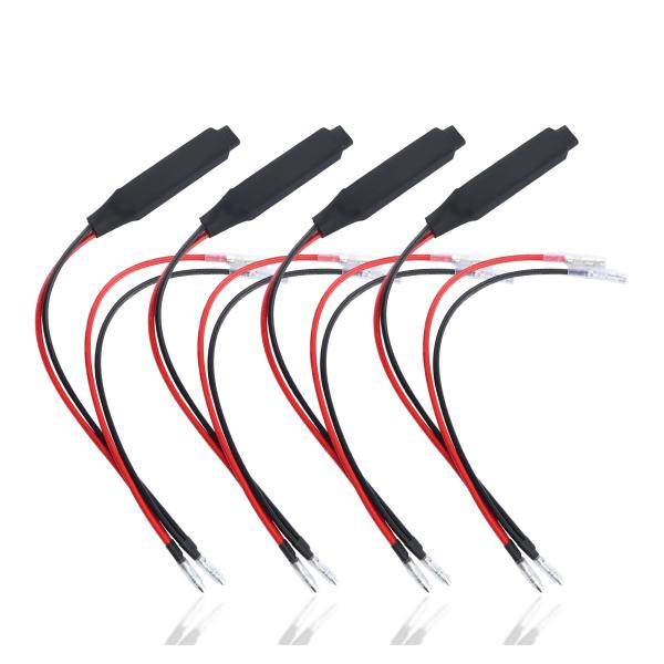 商品名: IHOTDER 4個 オートバイ用ターンシグナル LED抵抗器 10W 12V 負荷抵抗器 LEDウィンカー ハイパーフラッシュ&amp;点滅エラーの修正用 ユニバーサルオートバイアクセサリー 片面リードデコーダー抵抗器 IHOT...