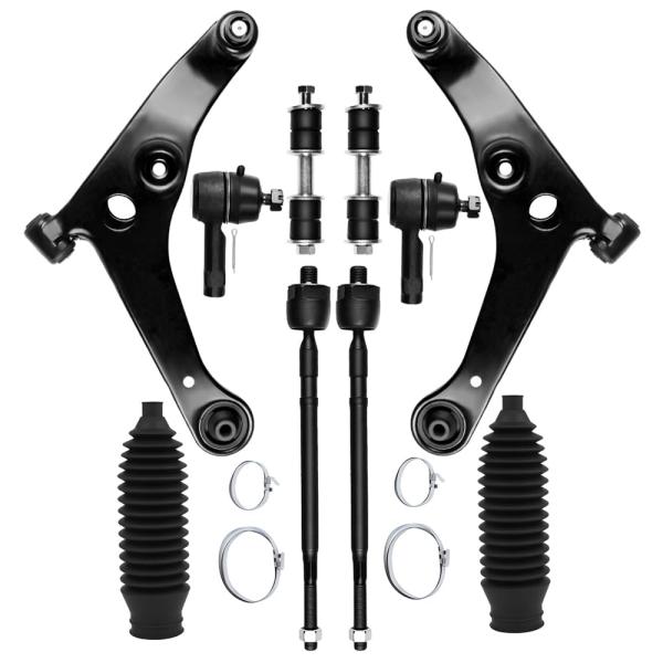 商品名:  ECCPP - 10PCS Front Lower Control Arm And Ball Joint Inner Outer Tie Rod End Sway Bar Link Steering Boot Compatibl...