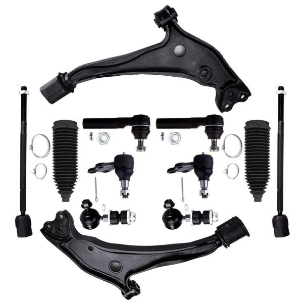 商品名:  ECCPP - 12PCS Front Lower Control Arm And Ball Joint Outer Inner Tie Rod End Sway Bar Link Steering Boot Compatibl...