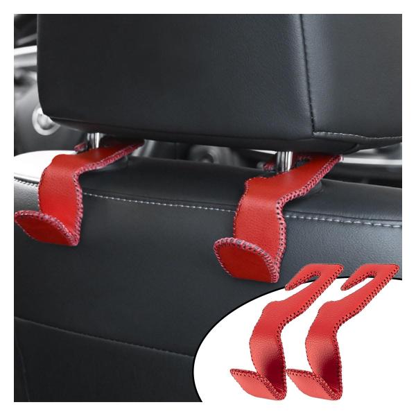 商品名:  JOYCOURT 2Pack Car Superior Leather Headrest Hooks, Car Back Seat Leather Headrest Hanger Purse Holder Hook, Car I...