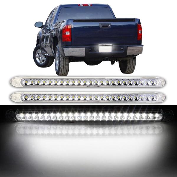 商品名:  LBRST 2x 16Inch 23 Diodes Clear Len 971-C ID Bar Stop Brake Turn Trailer Marker Light For Abarth 1000 1969 For Aba...