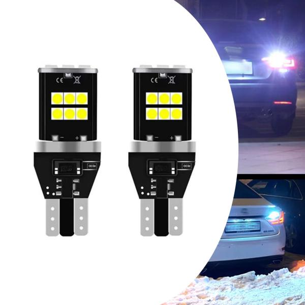 商品名: Fluher 車用T15リバースライト 2個 2835-15SMD 高輝度 ハイパワー ブレーキライト フォグライト 高熱放散 CANBUS エラーフリー 交換用バルブ ユニバーサル車用 (ホワイト) Fluher 2 PCS C...