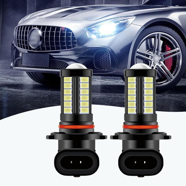 商品名:  Crynod 2 PCS 9006 Car LED Fog Light Bulbs, 12V Plug and Play 1500 Lumen Power LED Bulbs, 6500K White Bright Anti-f...