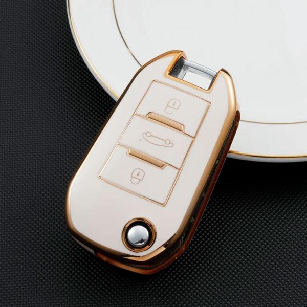 商品名: DOUKI TPU 車フリップキーケースカバーシェル、プジョー 208 3008 308 508 408 2008 307 4008 シトロエン C4 C3 C6 カクタス C8 DOUKI TPU Car Flip Key Ca...