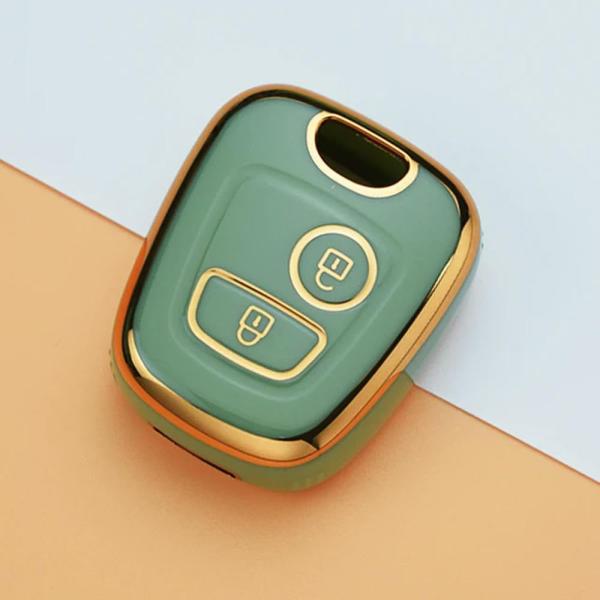 商品名: DOUKI TPU 車リモートキーケースカバーシェル Fob キーホルダー、プジョー 107 206 207 307 シトロエン C1 C2 C3 C4 トヨタアイゴ用 DOUKI TPU Car Remote Key Case ...
