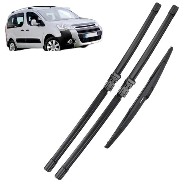 商品名:  Windshield Wipers Front &amp; Rear Wiper Blades Set For Citroen Berlingo B9 2008-2017 26"+16"+14" Car Windshield W...