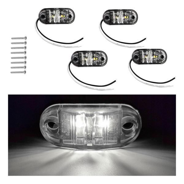 商品名:  Dickno 4 PCS LED Trailer Light, 2.6 Inch Led Diodes Clearance Lights, Waterproof Front Rear Side Marker Indicators...