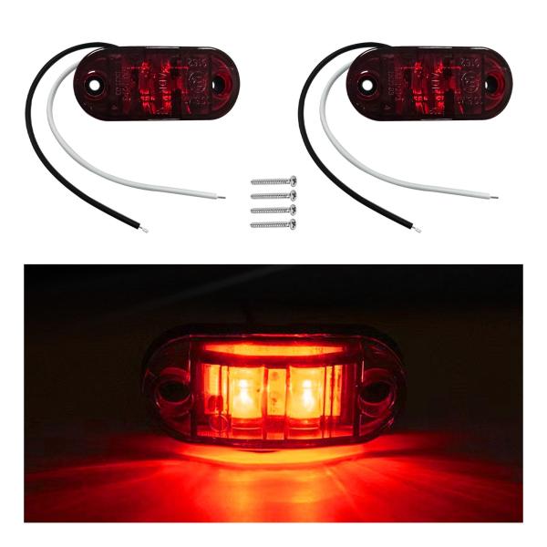 商品名:  Dickno 2 PCS LED Trailer Light, 2.6 Inch Led Diodes Clearance Lights, Waterproof Front Rear Side Marker Indicators...