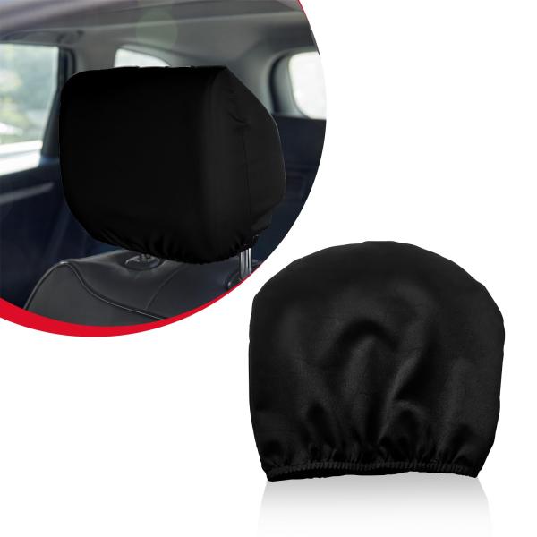 商品名: Fluher カーシートヘッドレストプロテクターカバー 4個 9.8インチ x 11インチ 柔軟 細かい 通気性 防塵 装飾カバー オールシーズン対応 傷防止 インテリアアクセサリー 車 トラック SUV用 (ブラック) Fluh...
