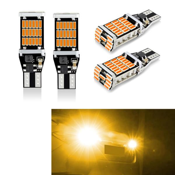 商品名:  leediga 4 PCS T15 Car Turn Signal Bulb, 15mm x 40mm 4014 45SMD Canbus LED Decoded Infinite High Brightness Reverse...