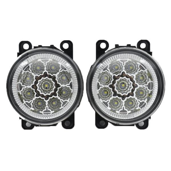 商品名: ガラスフォグランプ に適合する R-enault Kangoo Grand Kangoo KW0 KW1 MPV 2008-2015 LED フォグライト アセンブリ ドライバー + 助手席 LED レンズ フォグランプ デイタイ...