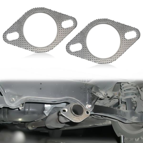 商品名:  2.5" Exhaust Gasket 2 Bolt for 2.5 Inch Muffler Flange Gasket 120-06310-0002 High Temperature Exhaust Gasket Acces...