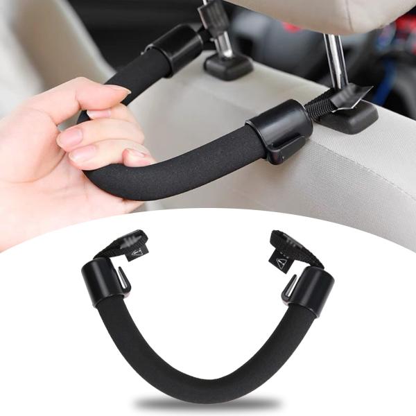 商品名: QODOLSI カーシートバックアームレスト1個 多機能安全安定ノンスリップリアシートパワーアシストグリップ 高齢者用 車のハンドル収納フック ユニバーサル自動車内装アクセサリー (ブラック) QODOLSI 1 PC Car S...
