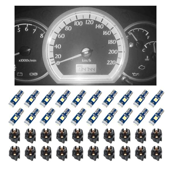 商品名:  GLSOWEE 20PCS Car LED Dash Lights, 3030-3SMD High-brightness Instrument Cluster Dashboard Panel Gauge Indicator Li...