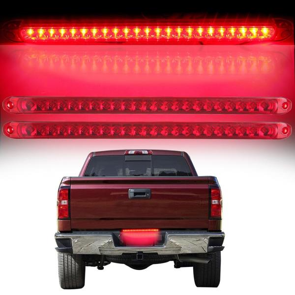 商品名:  SCITOO Set Of 2 16Inch 23 Diodes Clear Len 971-C ID Bar Stop Brake Turn Trailer Marker Light For Abarth 1000 1969 ...