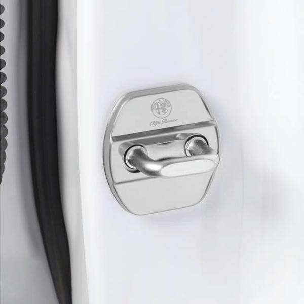 商品名:  GODTERA Stainless Steel Car Door Lock Protector Latches Cover Compitable with Alfa Romeo Stelvio Giulia 2017-2023(...
