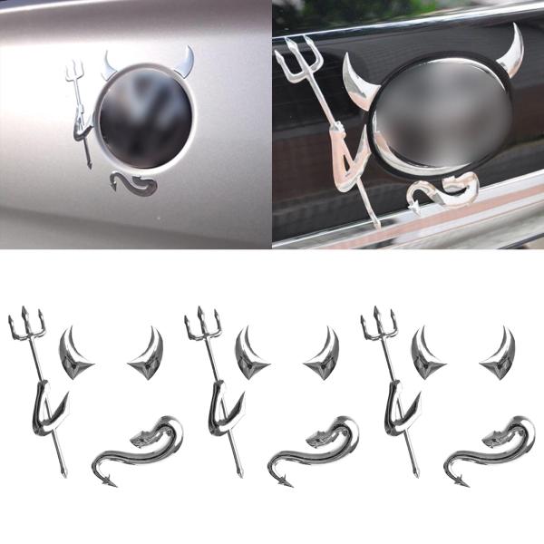 商品名:  x xotic tech 3PCS Cute 3D PVC Devil Style Demon Sticker, Auto Car Emblem Decal Decoration Waterproof Self-Adhesive...