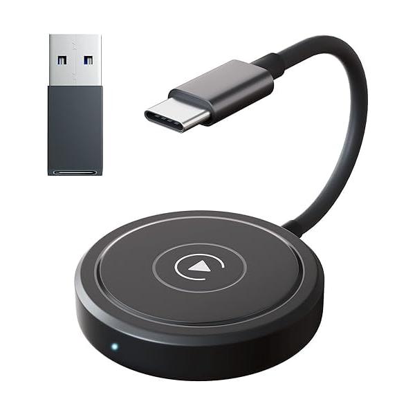 商品名:  Kiuudre Wireless CarPlay Adapter, 2023 Upgrade Plug and Play Dongle Converts Wired to Wireless, Fast and Easy Use ...