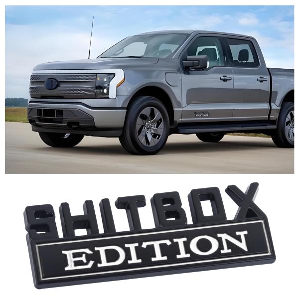 商品名:  Stylish Shitbox Edition Car Emblem Car Decorations,3D Car Decals Car Badges Fit for Bumper,Hood,Door,Universal Ext...