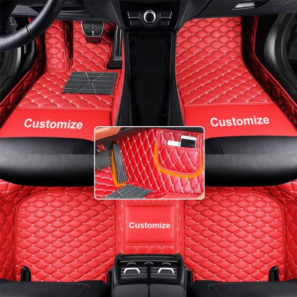 商品名:  Custom Car Floor Mats Compatible with Peugeot, Waterproof Leather Automotive Floor Liners Full Coverage All Weathe...